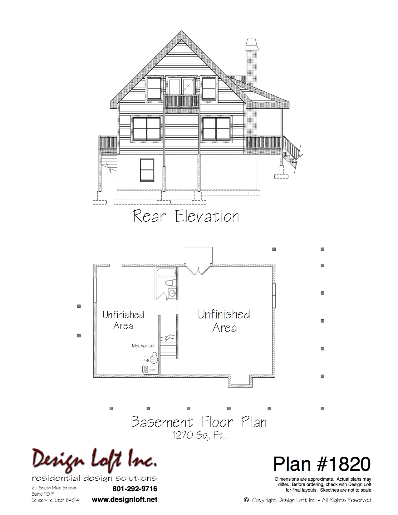 Plan 1820 • Versatile Two-Story Home for Modern Living